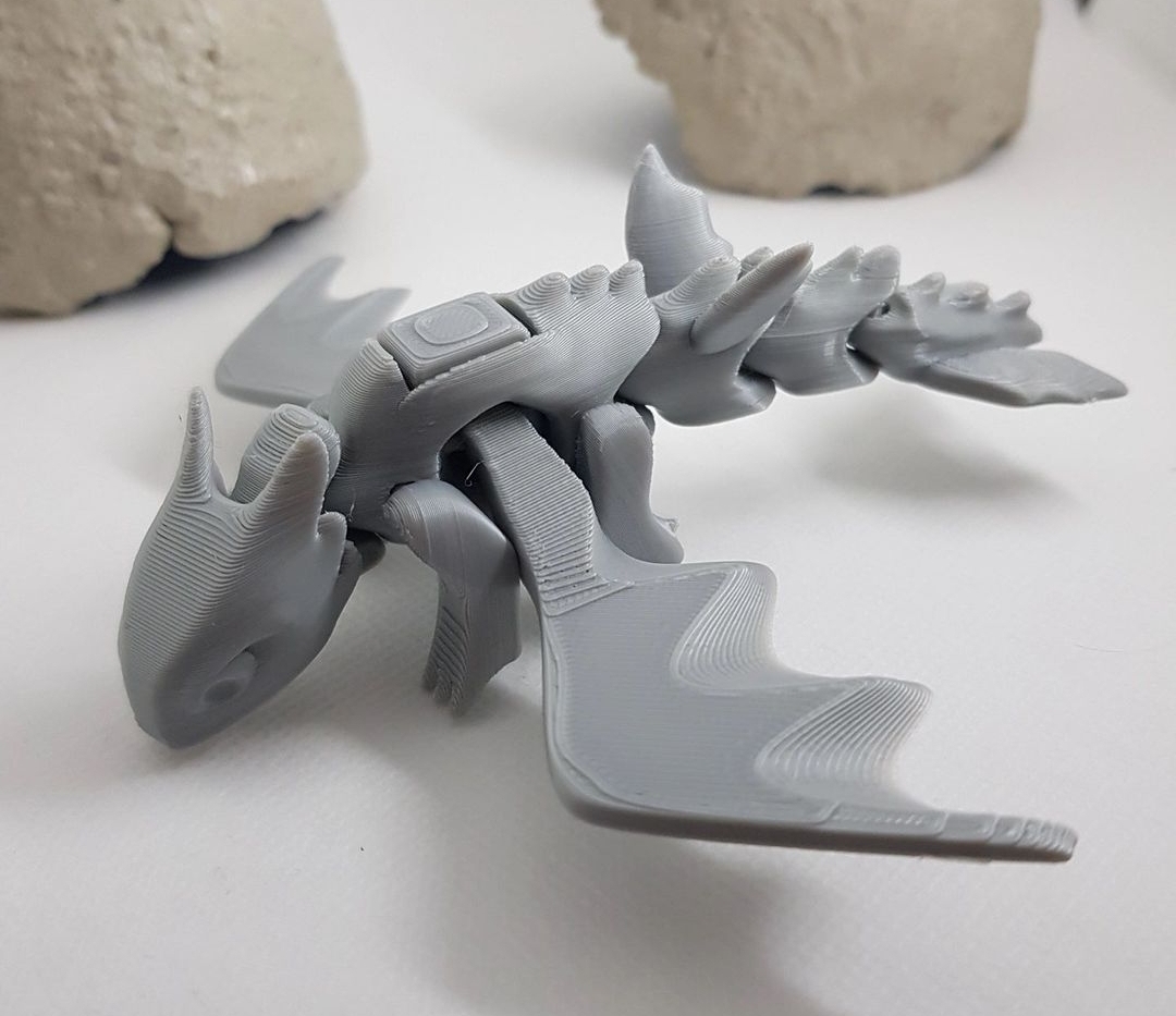 3D printable Nice Flexi Dragon • made with Prusa Mini・Cults