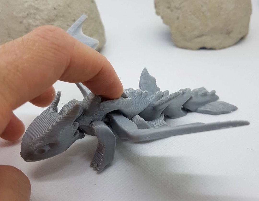 3D printable Nice Flexi Dragon • made with Prusa Mini・Cults