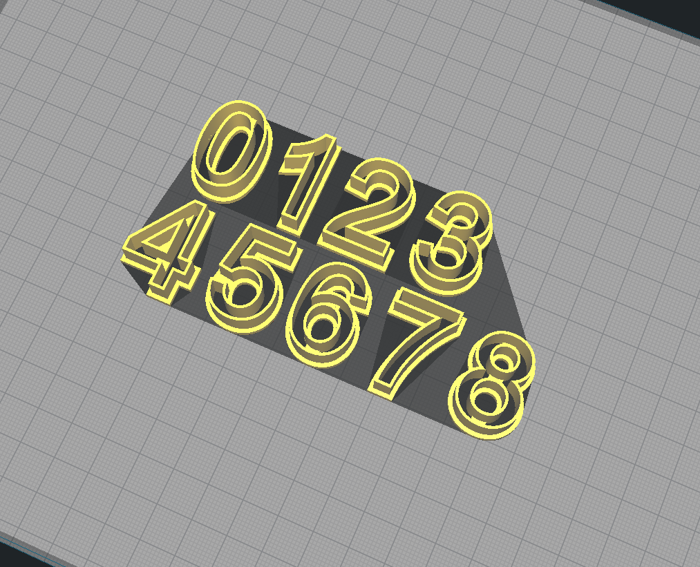 STL file Number Cutter Set 2,5cm・3D printable design to download・Cults