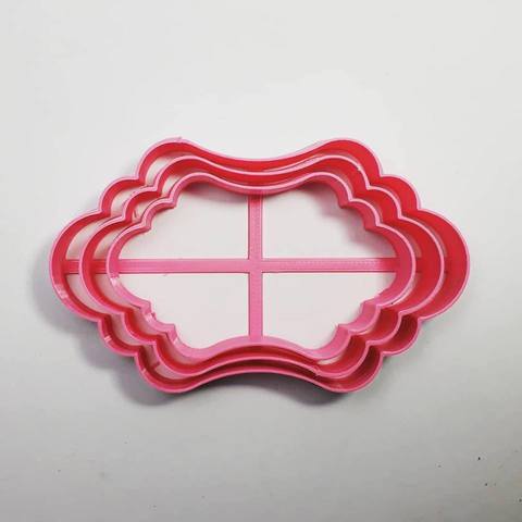 Download 3D printer templates Plaque Cutter - Cookie - Fondant - Clay ...