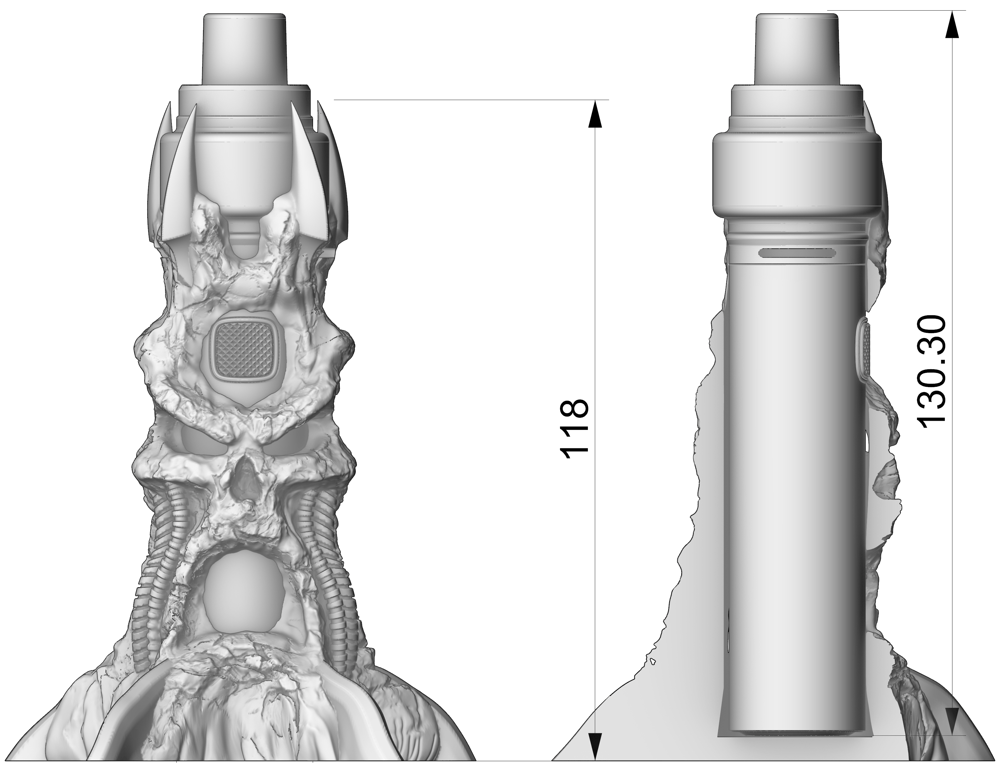 Free STL file Sky solo Plus Skull Base・Template to download and 3D ...
