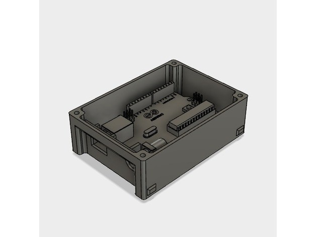 STL file 3D Print Case for Arduino Uno with LCD Shield and DHT22 🛡️ ...