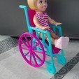 Download 3D print files Barbie kids Wheel Chair ・ Cults