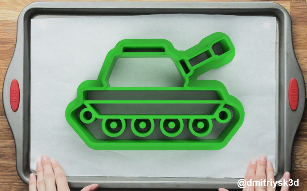 STL file Forms for cookies and gingerbread Tank・Template to download ...