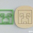 Download STL file Forms for cookies and gingerbread Creeper Minecraft ...