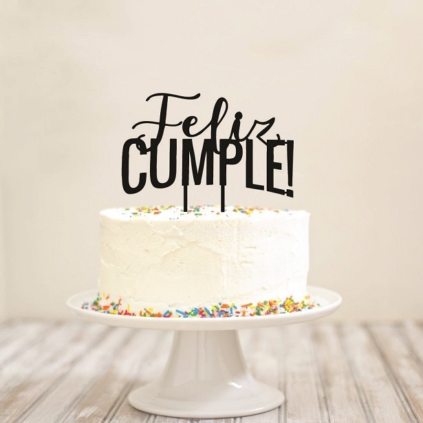 Archivo Stl Cake Topper Feliz Cumple・diseño De Impresión En 3d Para Descargar・cults 