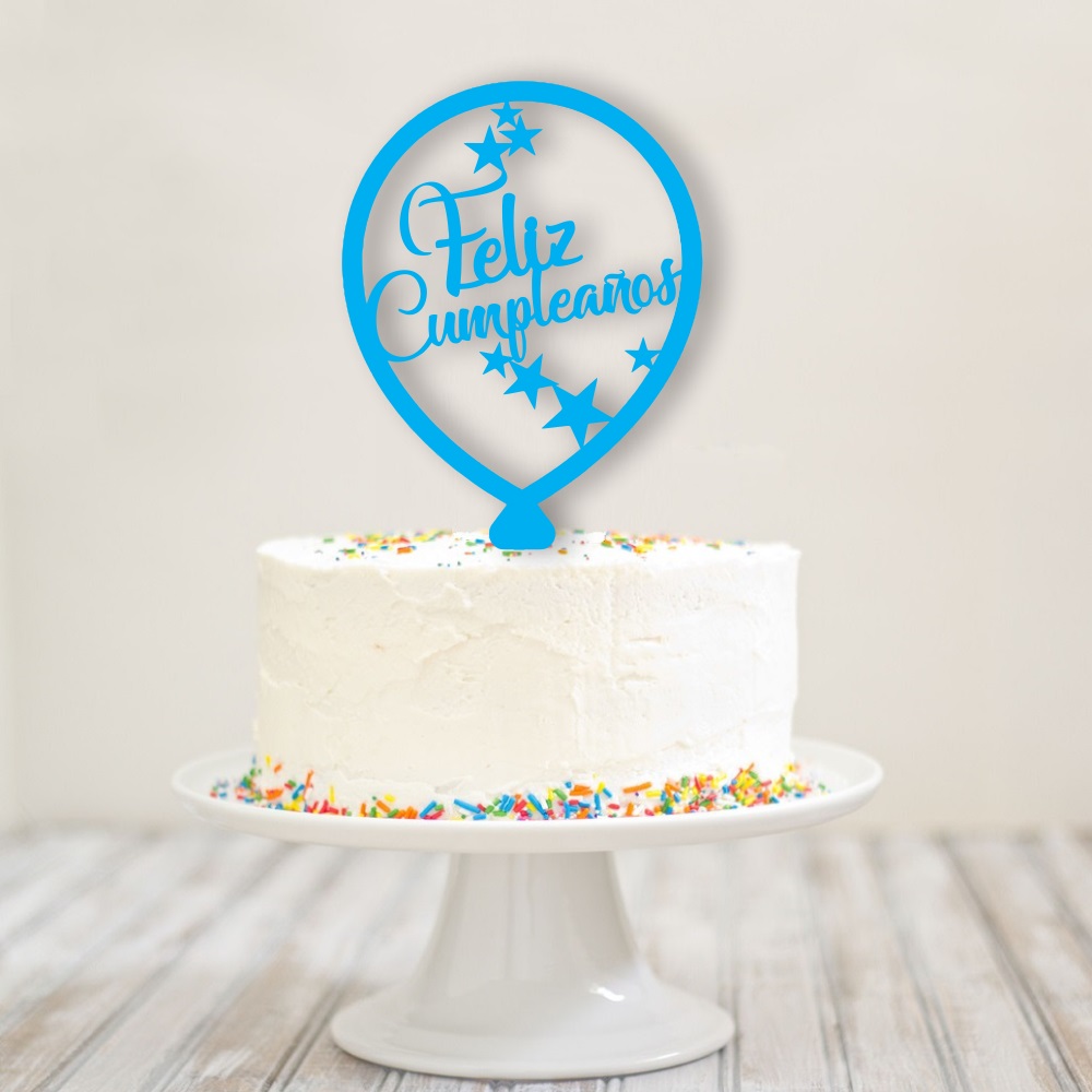 Stl File Happy Birthday Cake Topper・3d Printable Design To Download・cults 