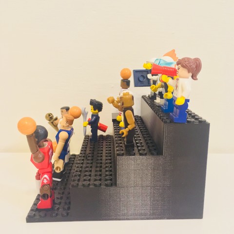 Download STL file lego minifigures shelf • 3D printable model ・ Cults