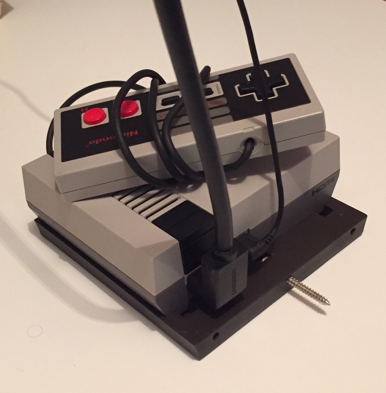 Download STL file Nintendo Classic Classic Mini NES Support • 3D print ...