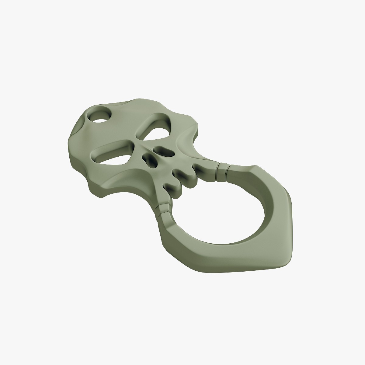 STL file Brass knuckles skull・3D printable model to download・Cults