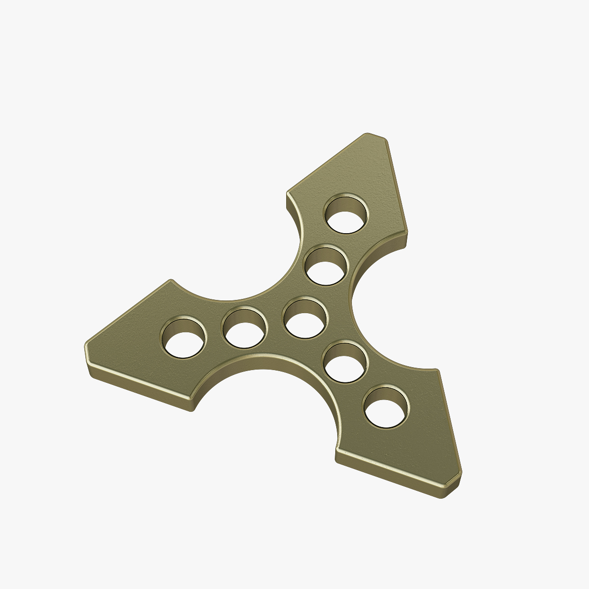 STL file Brass knuckles ninja star・3D printer design to download・Cults
