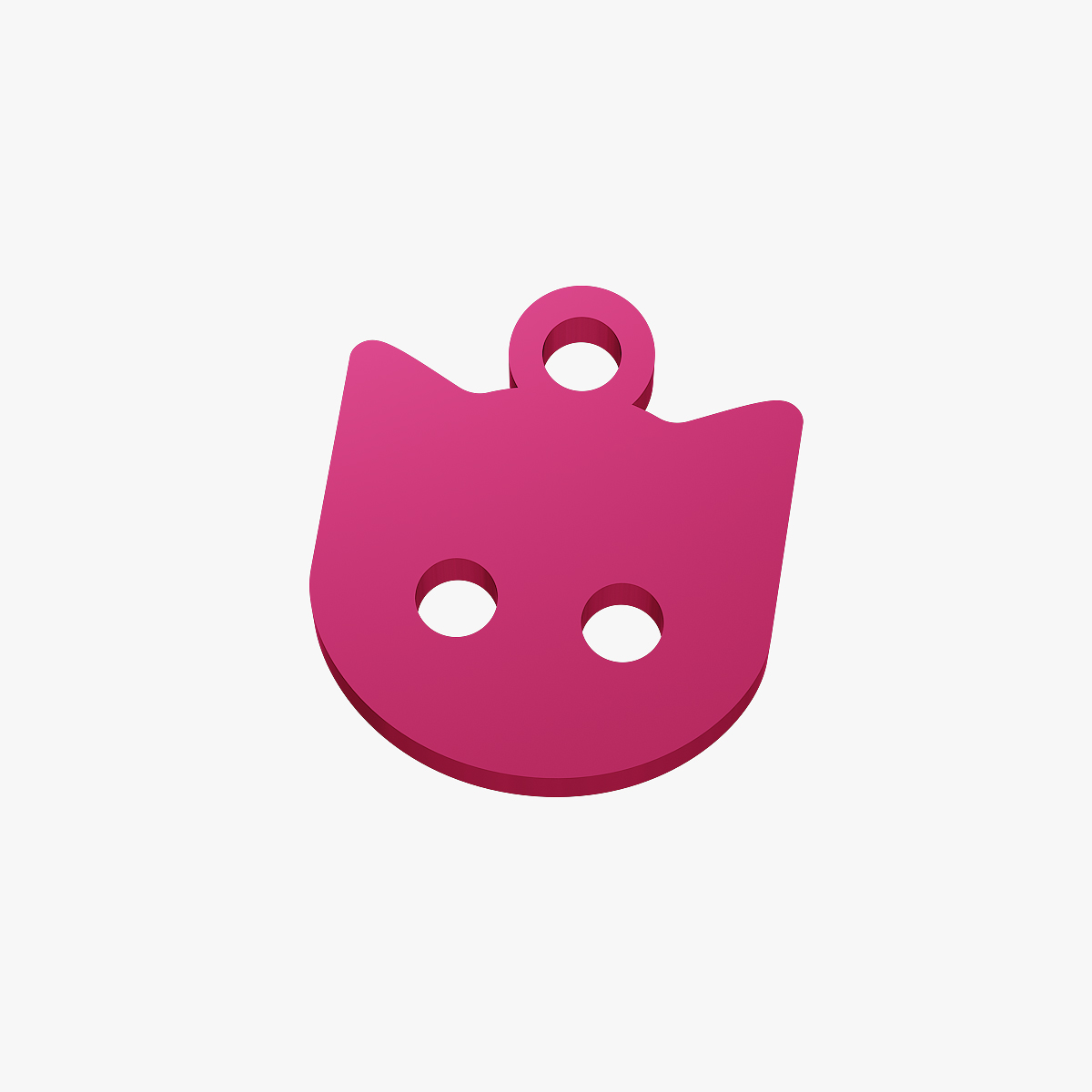 STL file Cat face trinket・Model to download and 3D print・Cults