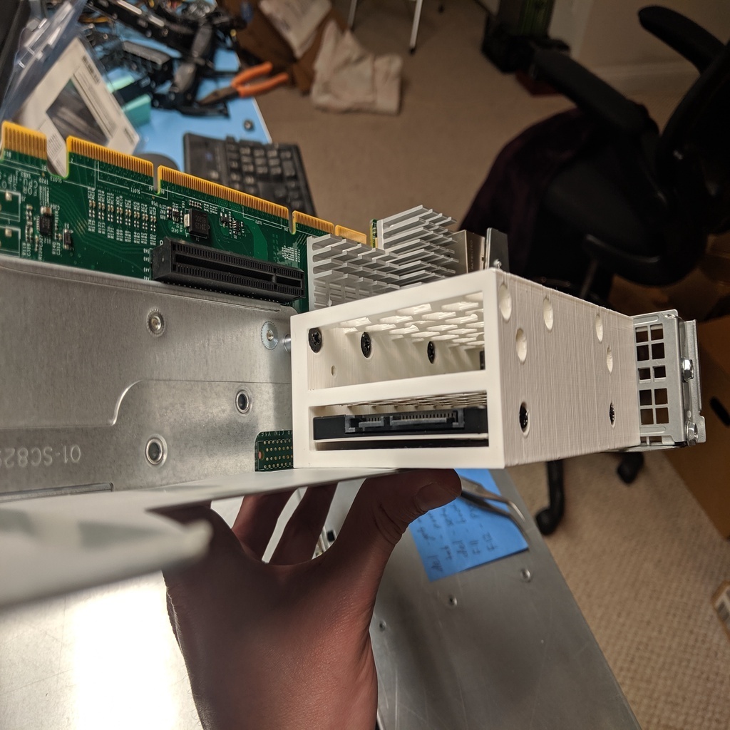 Free 3D file 2.5" x2 ssd drive bay for SuperMicro・3D printing idea to ...