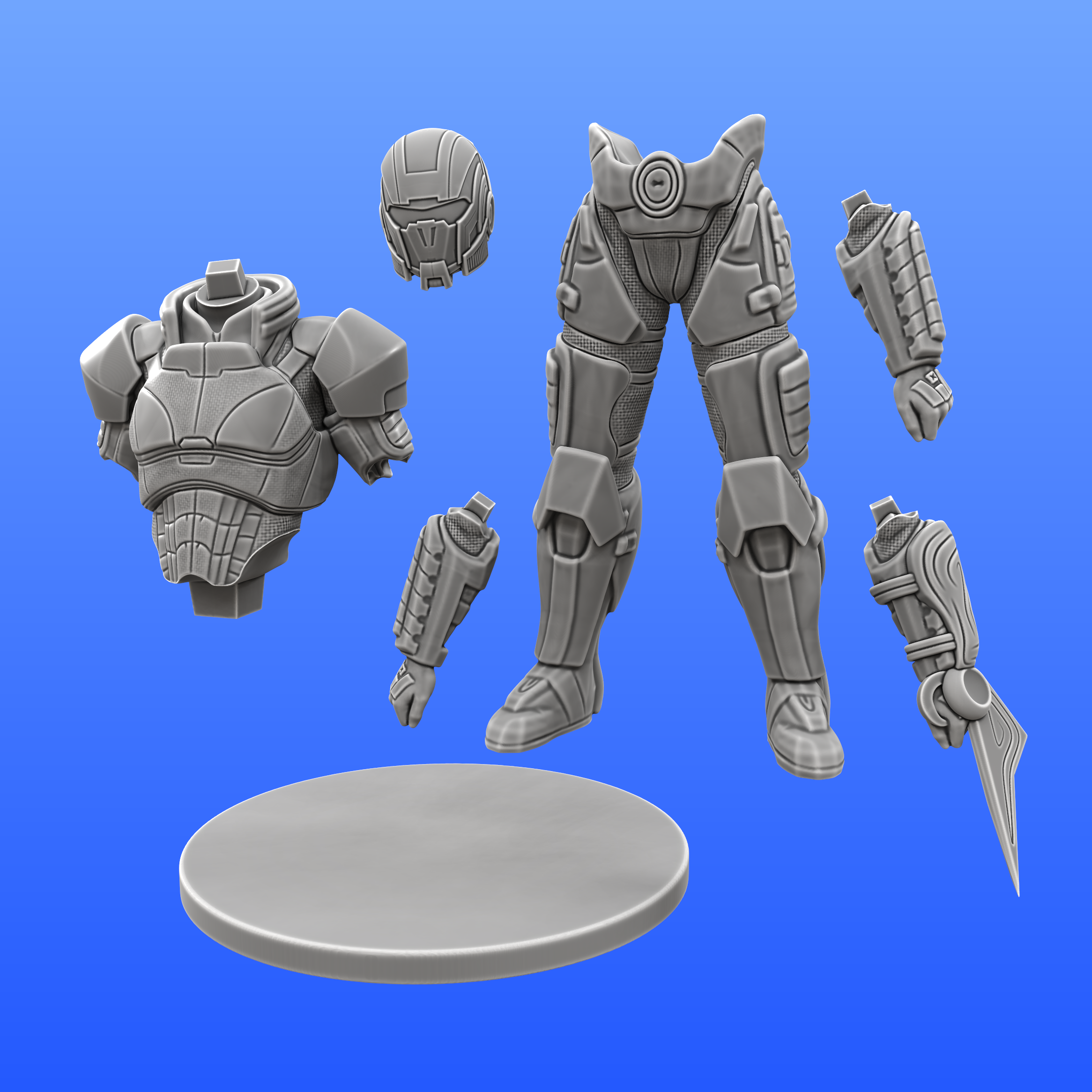 3D file Mass Effect - Armor and blade・3D print design to download・Cults