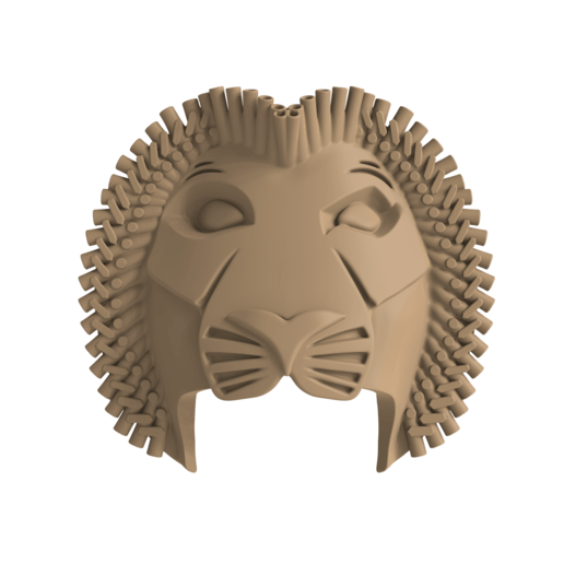 Download STL file SIMBA MASK MUSICAL LION KING • 3D printer model ・ Cults