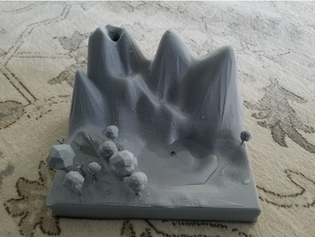 Free STL file Mountain Water Falls・3D print model to download・Cults