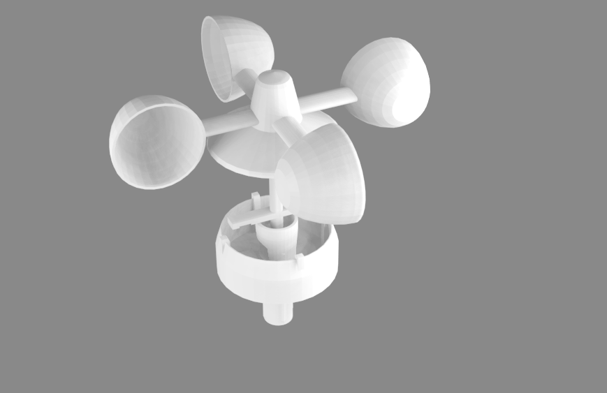 Free STL file Wind speed gauge - Anemometer V2.0・3D printing template ...
