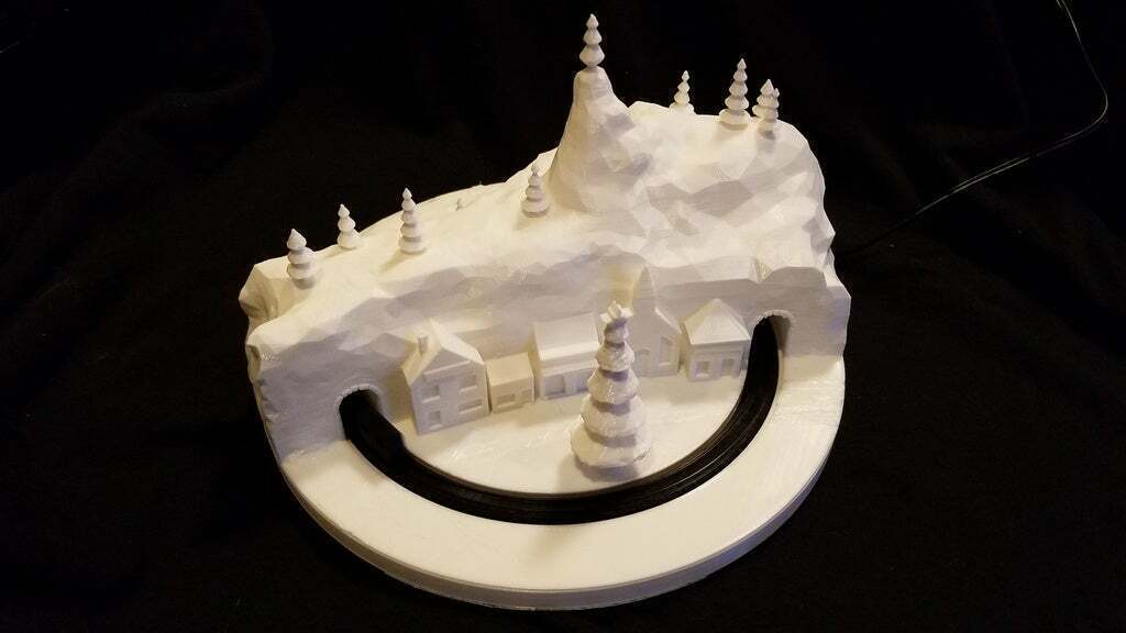 Free STL file Merry Christmas 2019 "Gift to All" Train Village 🎄・3D ...