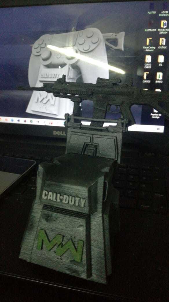 STL file PS4 JOYSTICK STAND CALL OF DUTY・3D print design to download・Cults