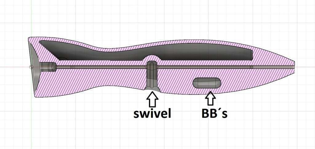 Free STL file Popper fishing lure 150mm (build in air chamber) 🎣・3D ...
