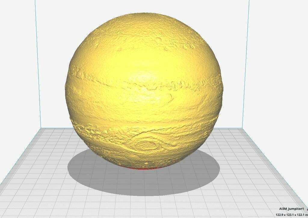 Free STL file Spherical Lithophane - Jupiter 12cm・3D printing design to ...