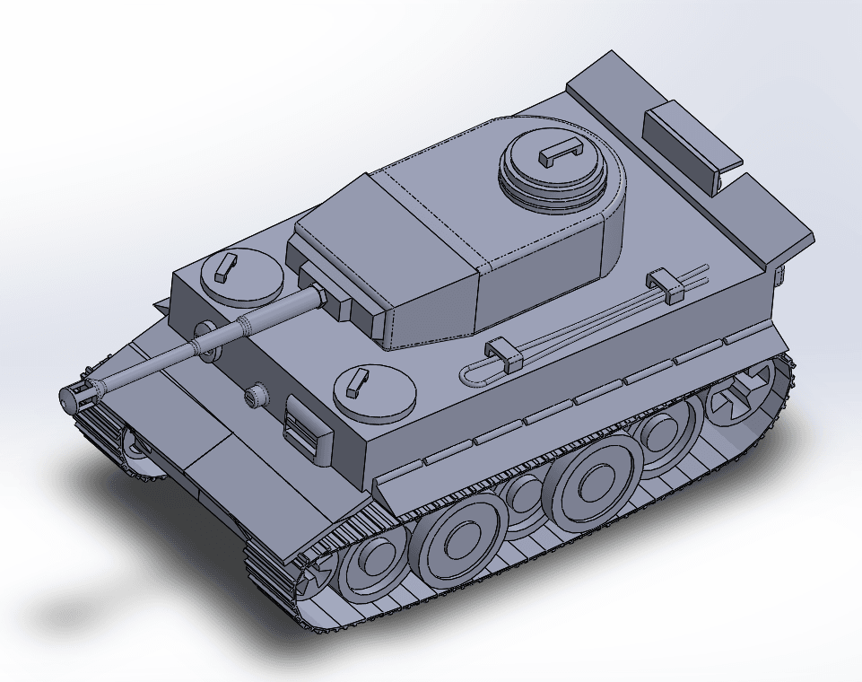 Free 3D file Tiger I, German Tank・3D print model to download・Cults