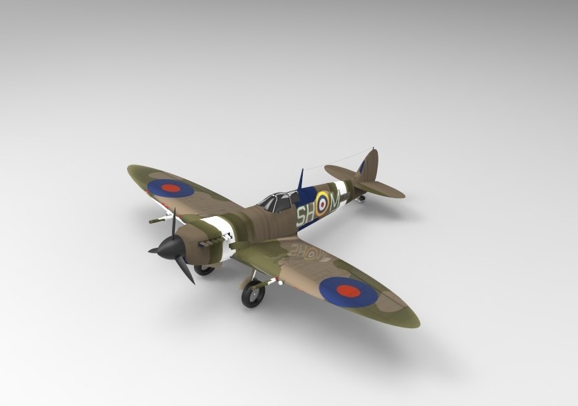Free 3D file Supermarine Spitfire・3D printing model to download・Cults
