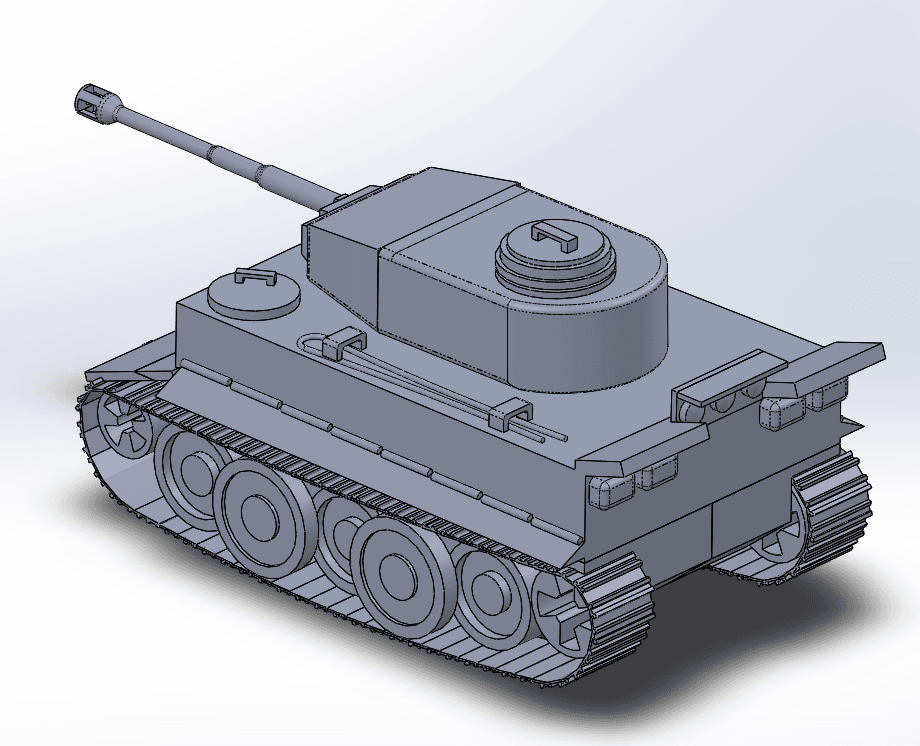 Free 3D file Tiger I, German Tank・3D print model to download・Cults