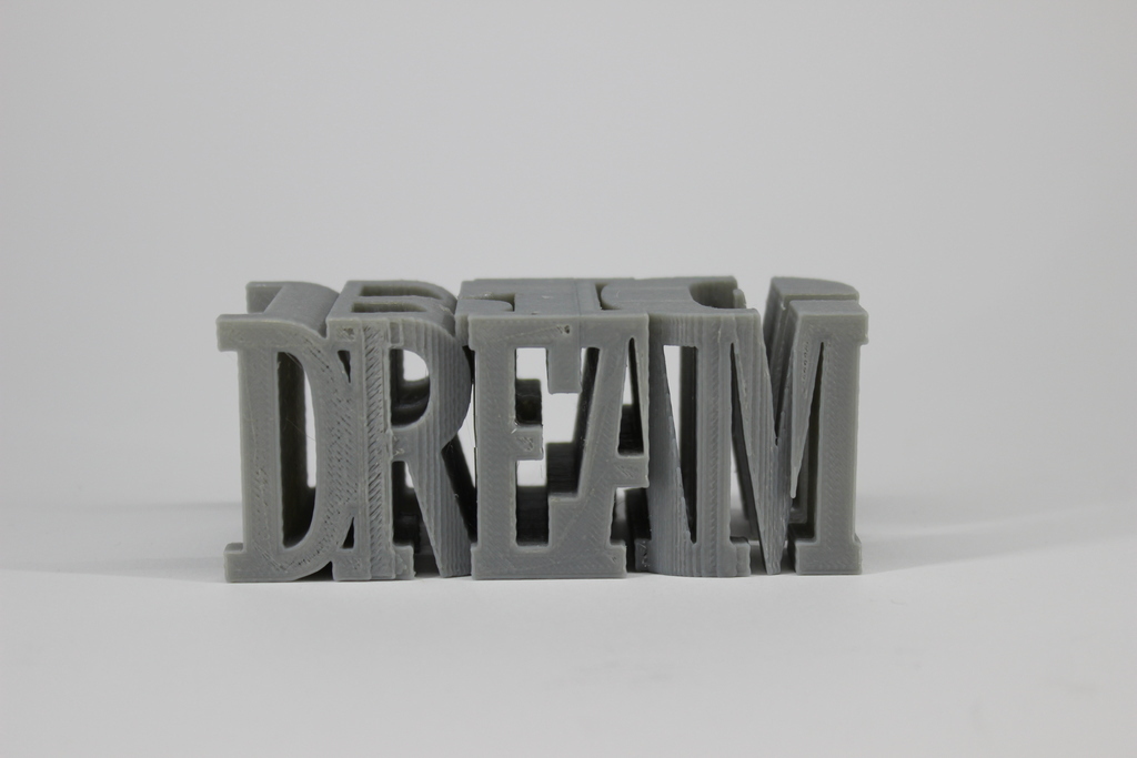 Free STL file Text Flip, Dream Big・3D printable design to download・Cults