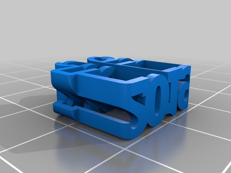 Free STL file Text Flip, 2019 - ornaments・3D print model to download・Cults