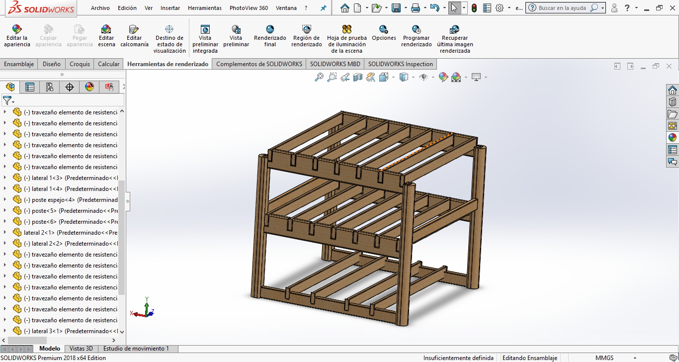 STL file Furniture 3 places, plate rack, plate rack, dish rack, locero ...