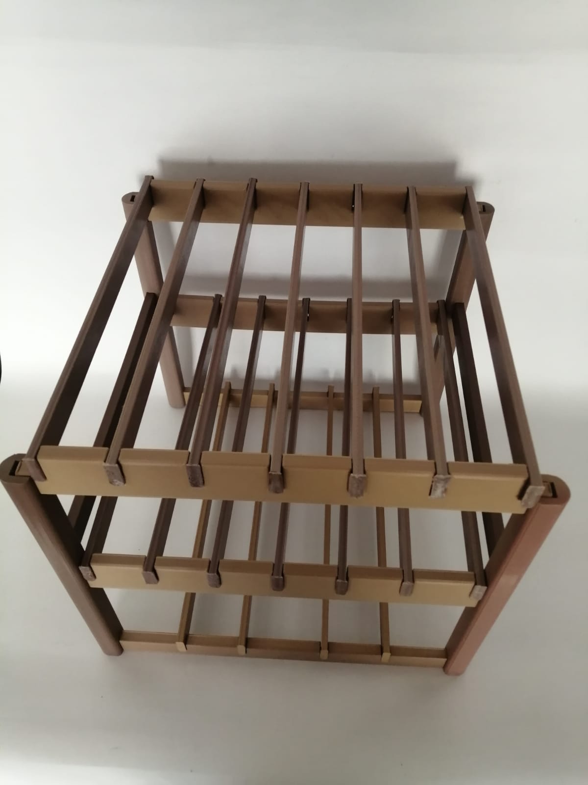 STL file Furniture 3 places, plate rack, plate rack, dish rack, locero ...