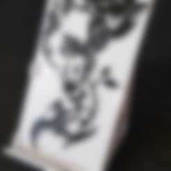 Download free STL file Tribal Wolf Phone Stand • 3D printing model ・ Cults