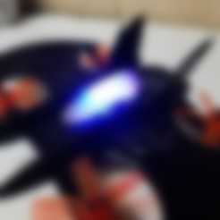 Download free STL file RC Bat Plane Quadcopter • 3D printable design ...