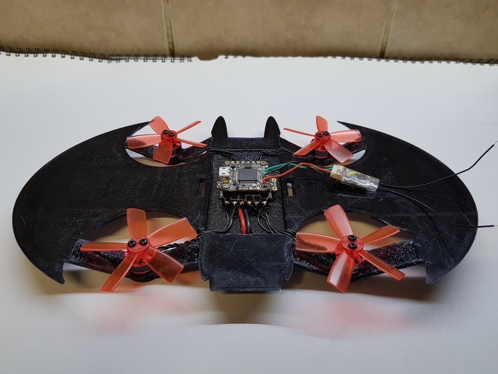 Free STL file RC Bat Plane Quadcopter 🦇・3D printer design to download・Cults