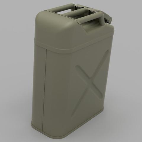 Download 3D printer designs U.S. Army WW2 Jerry Can . Detailed 1:1 ...