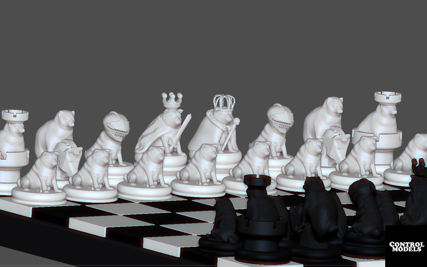 3D file CHEEMS DOGE DOGGY CHESS SET PACK 3D PRINT FILE・3D printable ...