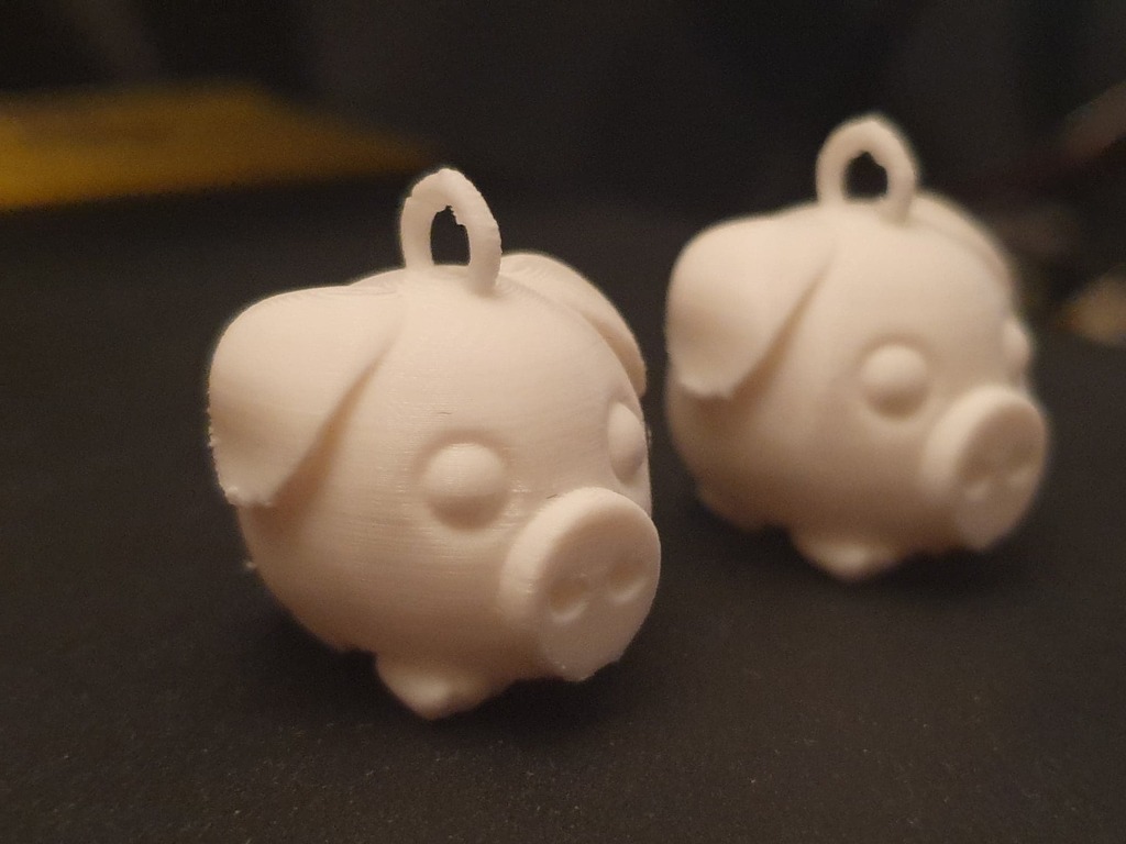 Free 3D file Cute Pig Earring 🐖・3D printable model to download・Cults