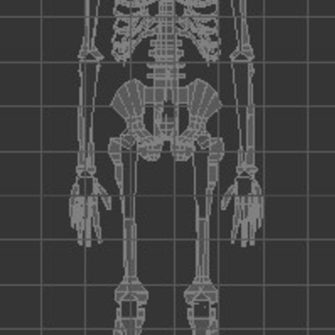 Download 3D printer templates Low poly skeleton ・ Cults