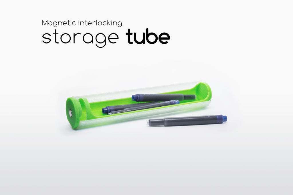 Free STL file Magnetic interlocking storage tube・3D print design to ...