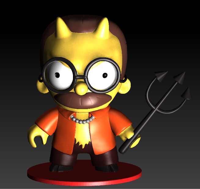 Archivo STL Saint Flanders and Devil Flanders・Diseño de impresora 3D ...