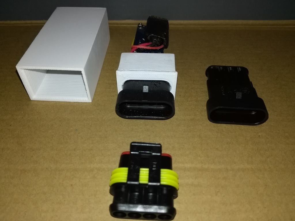 Free 3D file Case/Box for Superseal Socket/Connector (4 pin)・3D print ...