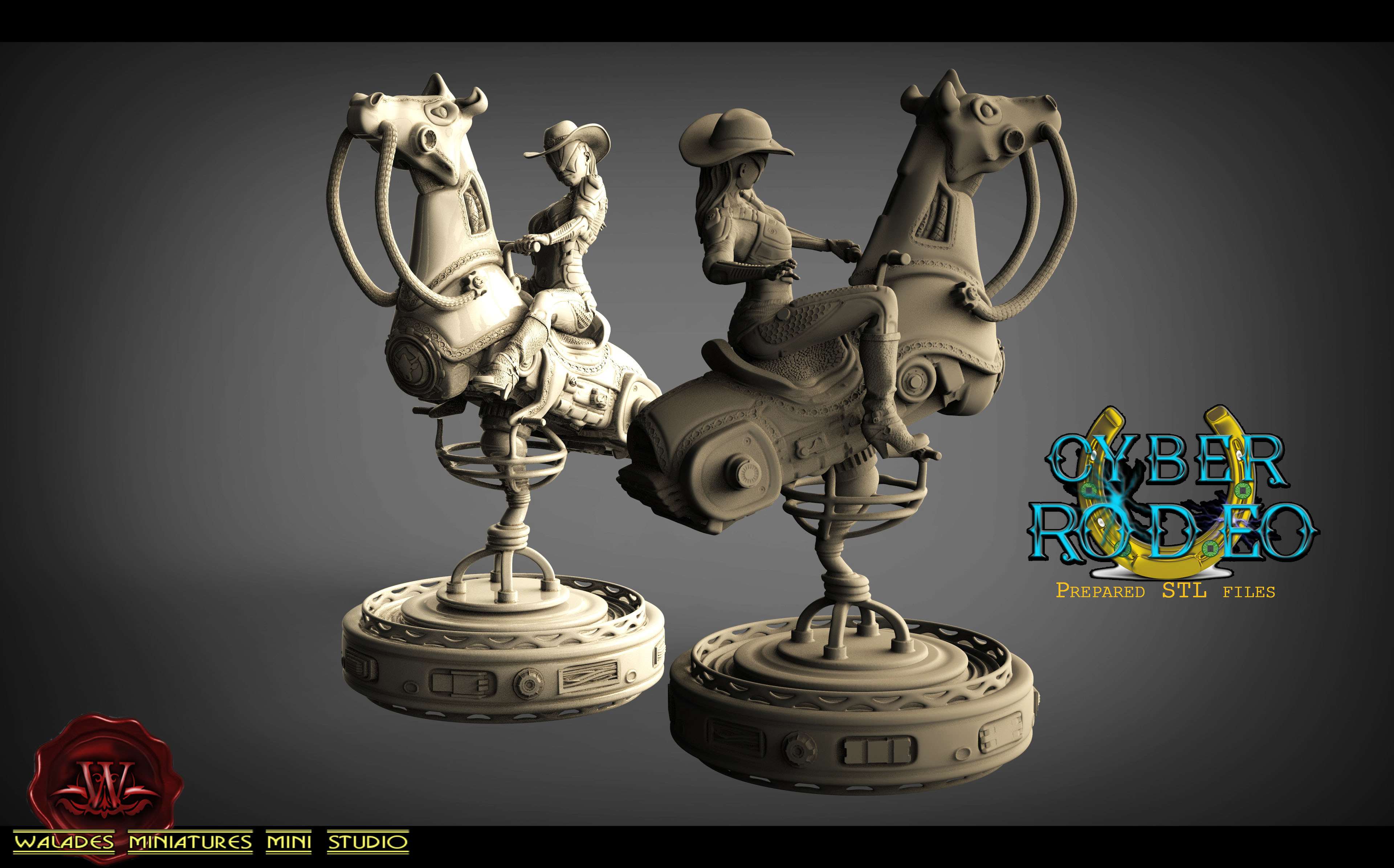 3D file Сyber Rodeo・3D print model to download・Cults