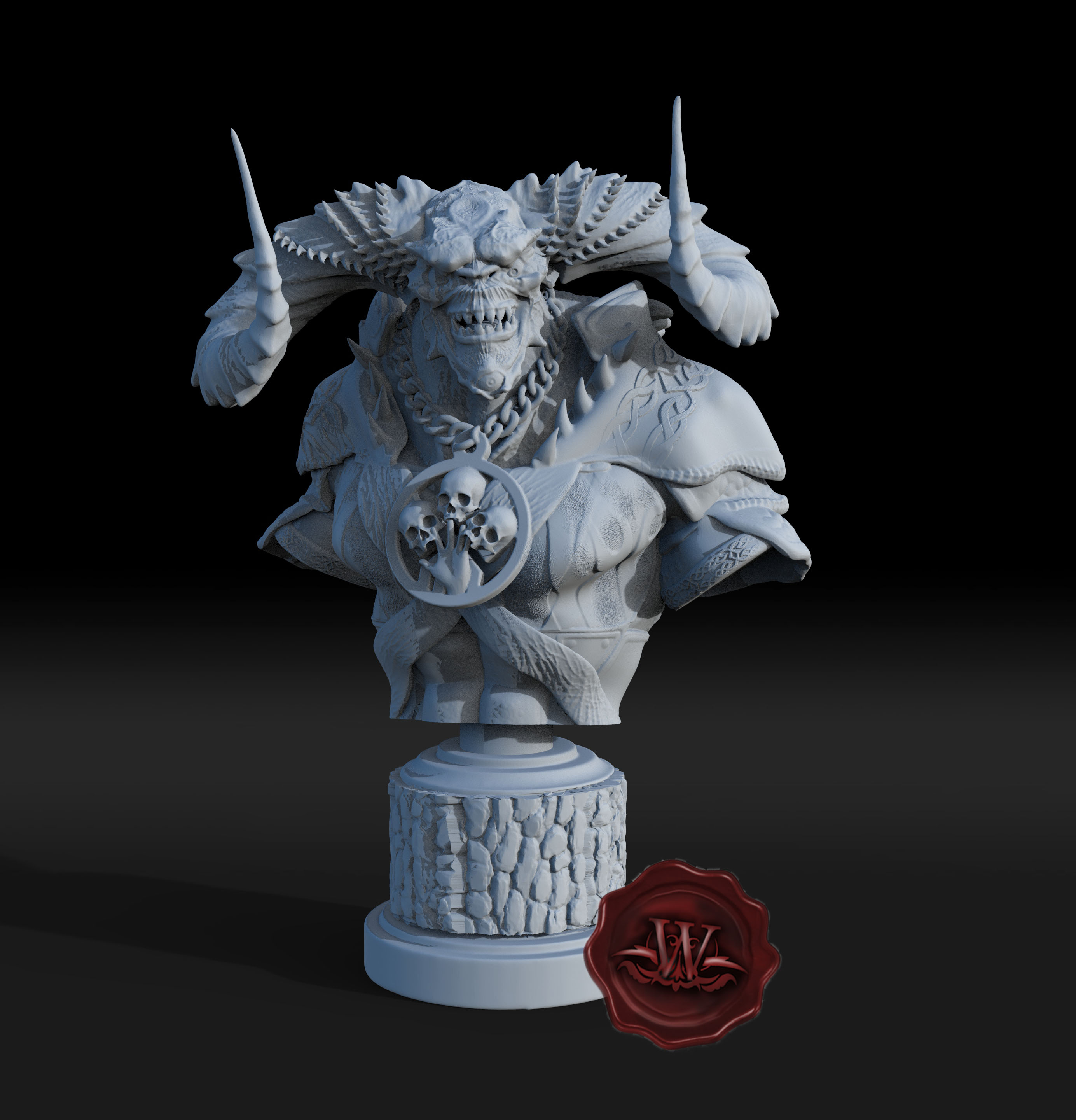 Fichier STL Démon rouge (walades miniatures mini studio)・Design pour ...