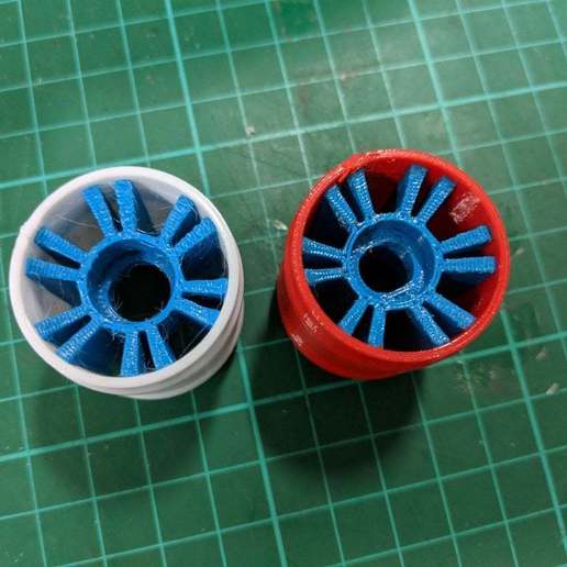 Download free STL OpenRC F1 Dual Colour Rims ・ Cults