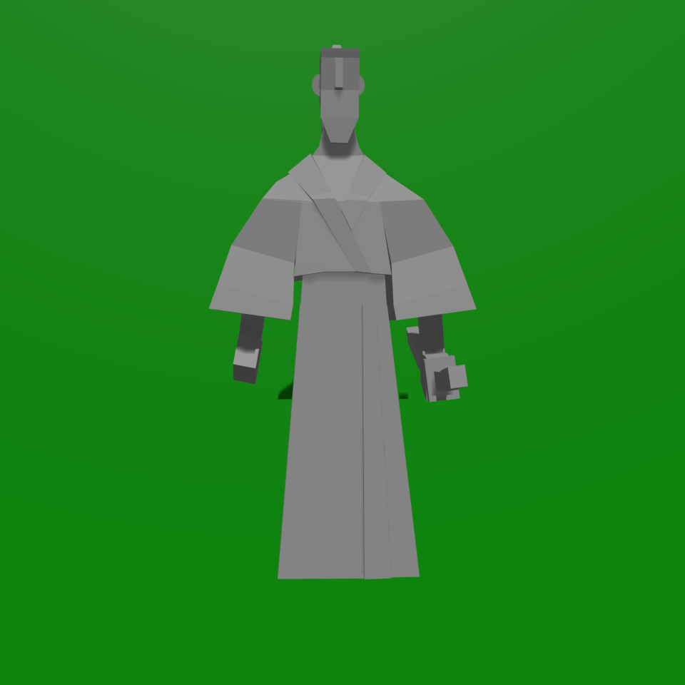 Free STL file samurai jack low poly・3D printing idea to download・Cults