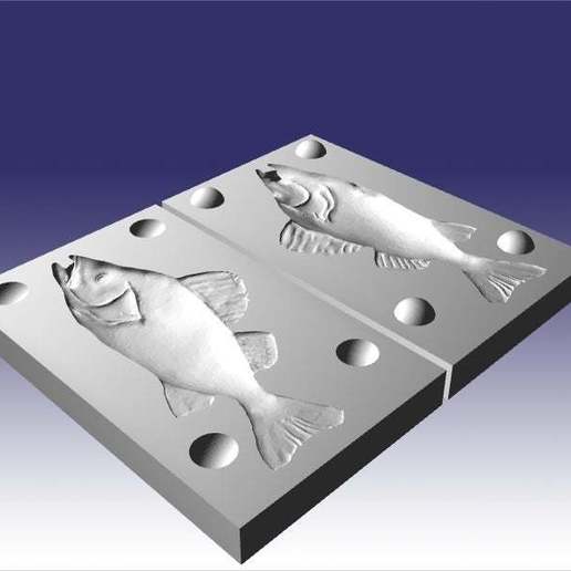Download free 3D model Fish mold ・ Cults