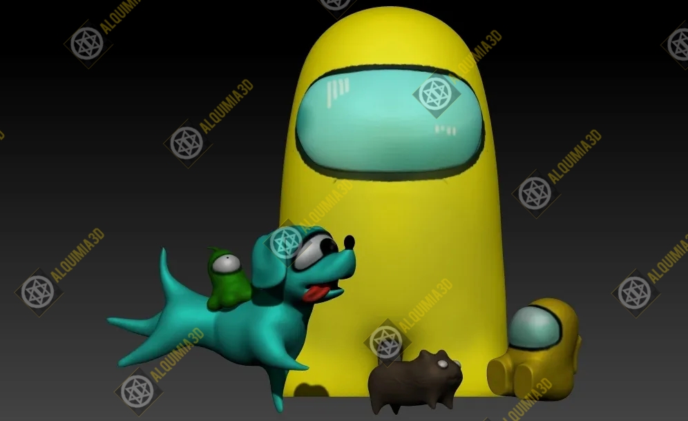 Fichier OBJ Parmi nous, les animaux domestiques. 🦸・Design à télécharger ...