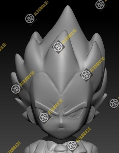 Archivo OBJ VEGETA CAKE TOPPER・Diseño para descargar y imprimir en 3D・Cults