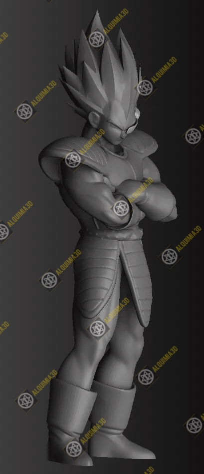 OBJ file Vegeta (classic armor)・Model to download and 3D print・Cults